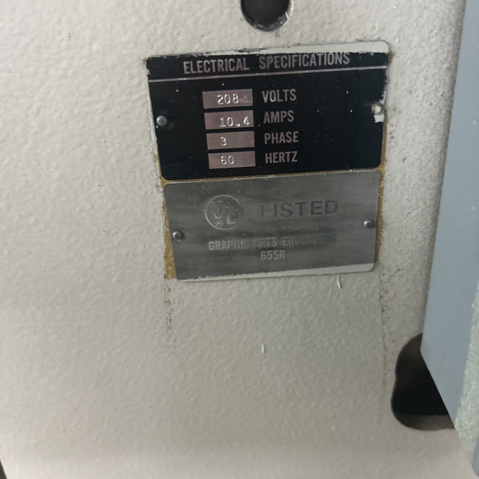 Challenge 193 HAE Hydraulic Paper Cutter, 3 Phase 208 Volt, Very Good ...