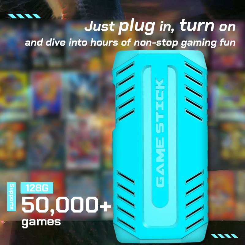 U36 4K Video Game Console Retro 50000 Games TV Stick HDMI 2 Wireless ...