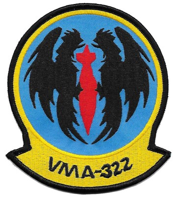 4.5" MARINE CORPS VMA-332 FIGHTING GAMECOCKS SQUADRON EMBROIDERED ...