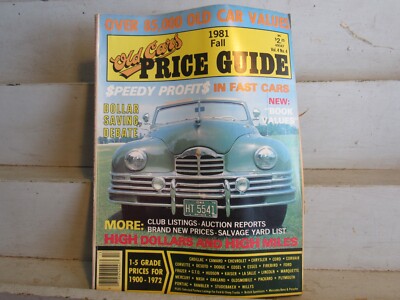 OLD CARS PRICE GUIDE Magazine FALL 1981 | eBay