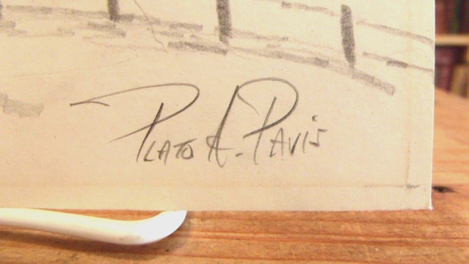 Plato A. Pavis, Fort Myers, Florida Artist Original Landscape Pencil ...