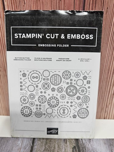 Stampin’ Up! BUTTON BUTTON Embossing Folder USED | eBay