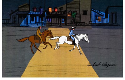 1966 THE LONE RANGER Production Animation Cel FORMAT FILMS Signed ...