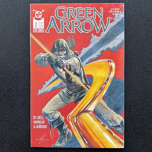 Green Arrow #3 • Apr 1988 • History of Green Arrow • Mike Grell painted ...