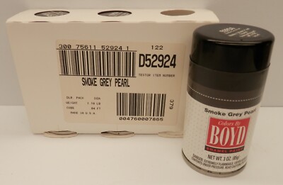 SMOKE GREY PEARL Colors by Boyd #52924 Model Kit Enamel Spray Paint 3oz ...