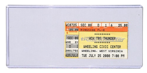 WCW Thunder & Worldwide TV Taping wrestling ticket stub July 2000 ...