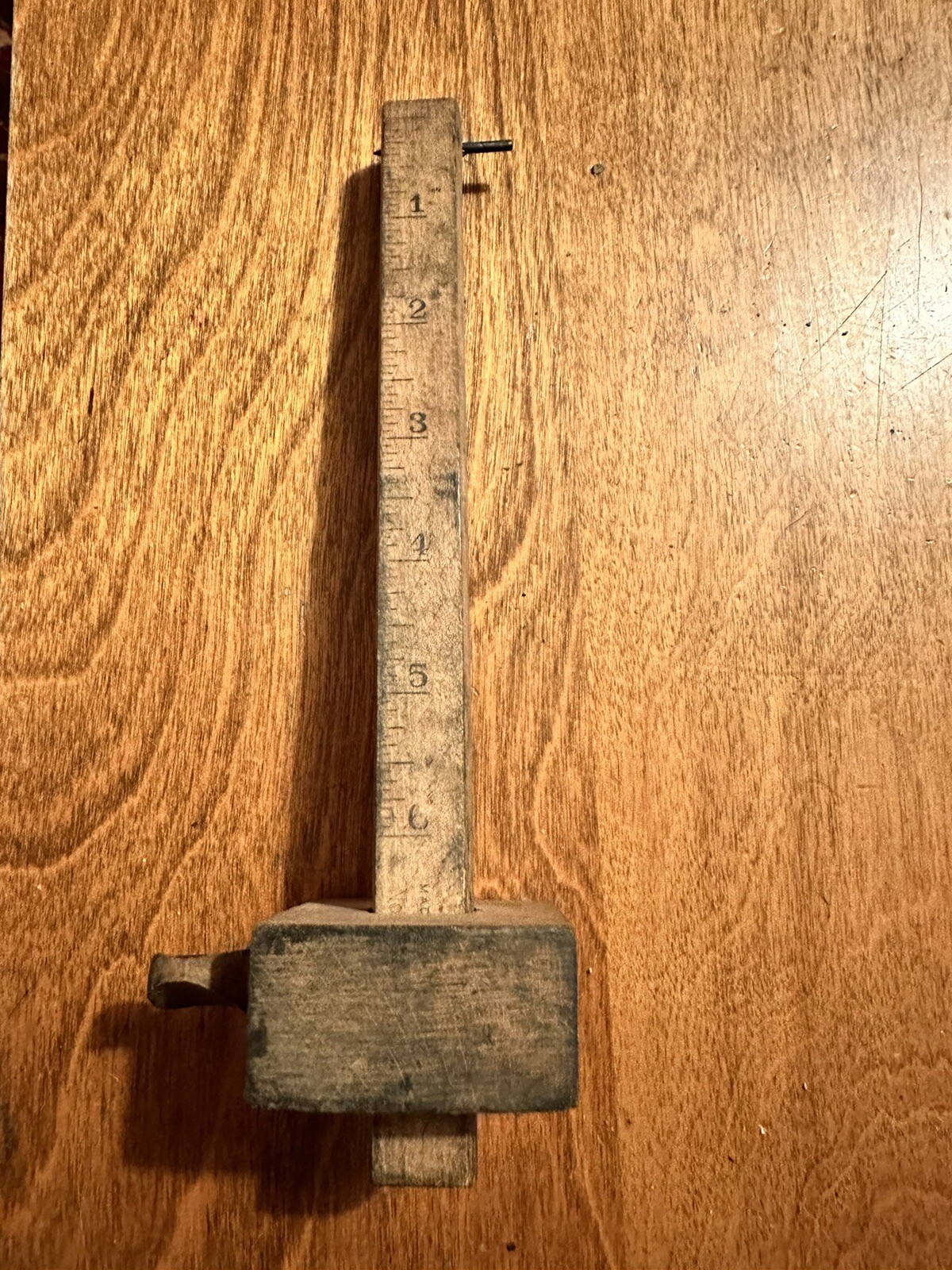 Vintage Stanley Wooden Scribe Gauge Mortise Marking Tool No 61 6" Ruler ...