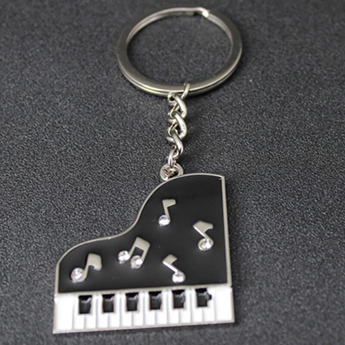 Men Popular Piano Keychain New Metal Keychain With Crystal Business Car ...