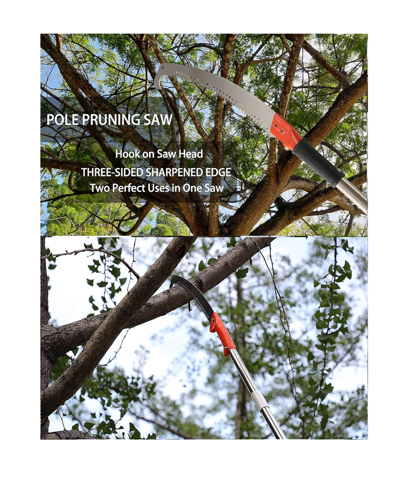 Pole Saw cutter for Tree Trimming Pruner with 48"~166" adjust Pole+3 ...