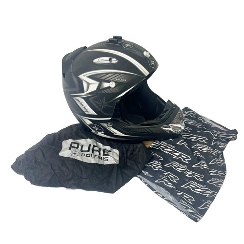 POLARIS Demon 1.1, DOT/ECE Approved Helmet with Carrying Bag & RZR Neck ...