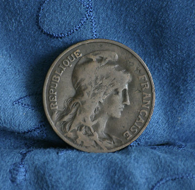 1908 France 10 Centimes Bronze World Coin KM843 Liberty Head Nice | eBay