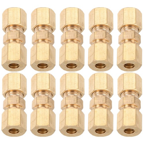 10 Pcs Copper Connector Brake Line Compression Repair Fitting Pipe Fittings | eBay