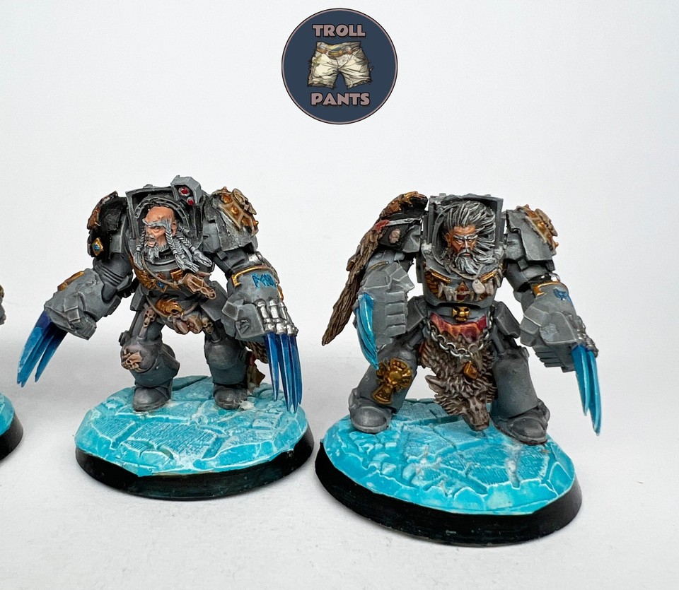 Warhammer 40k - Space Wolves - Wolf Guard Terminators Lightning Claws ...