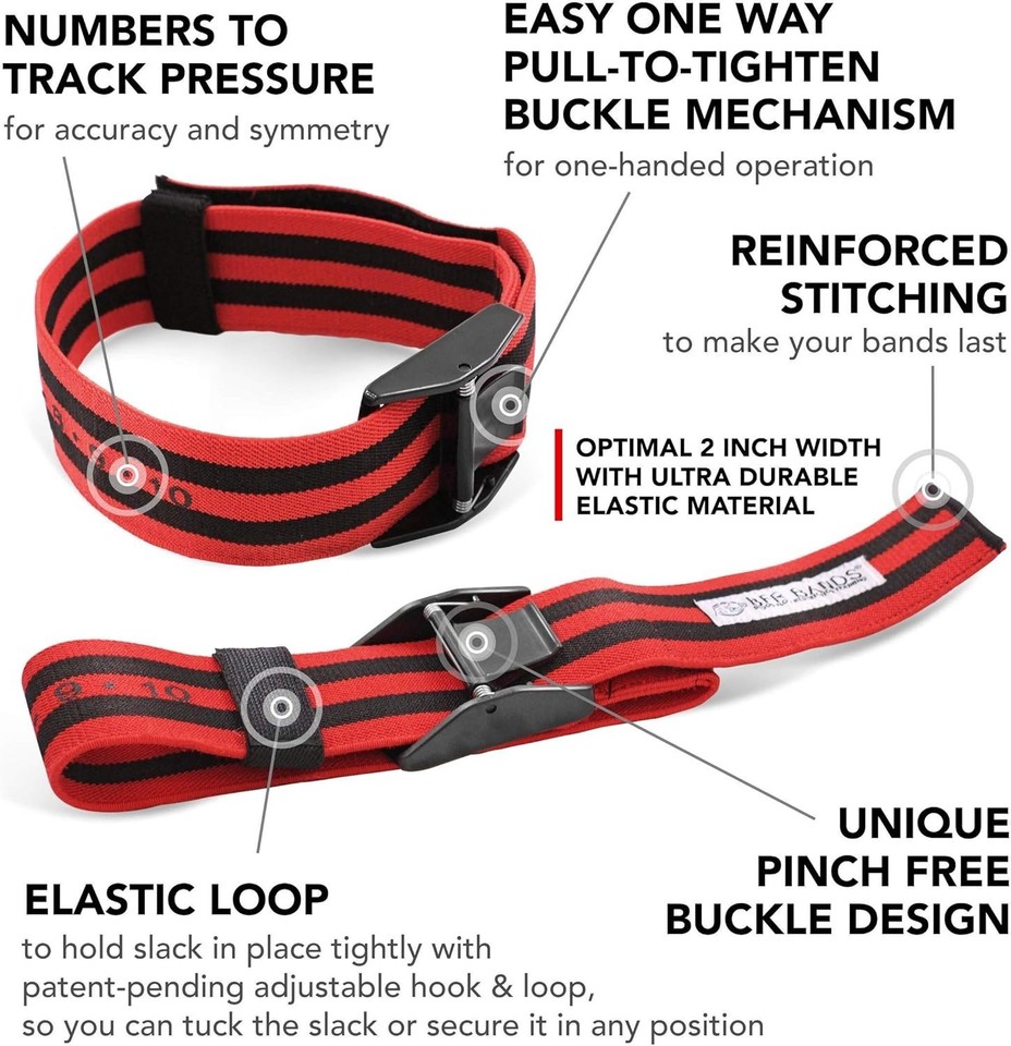 Blood Flow Restriction Bands, Exercise Straps for Occlusion Training ...