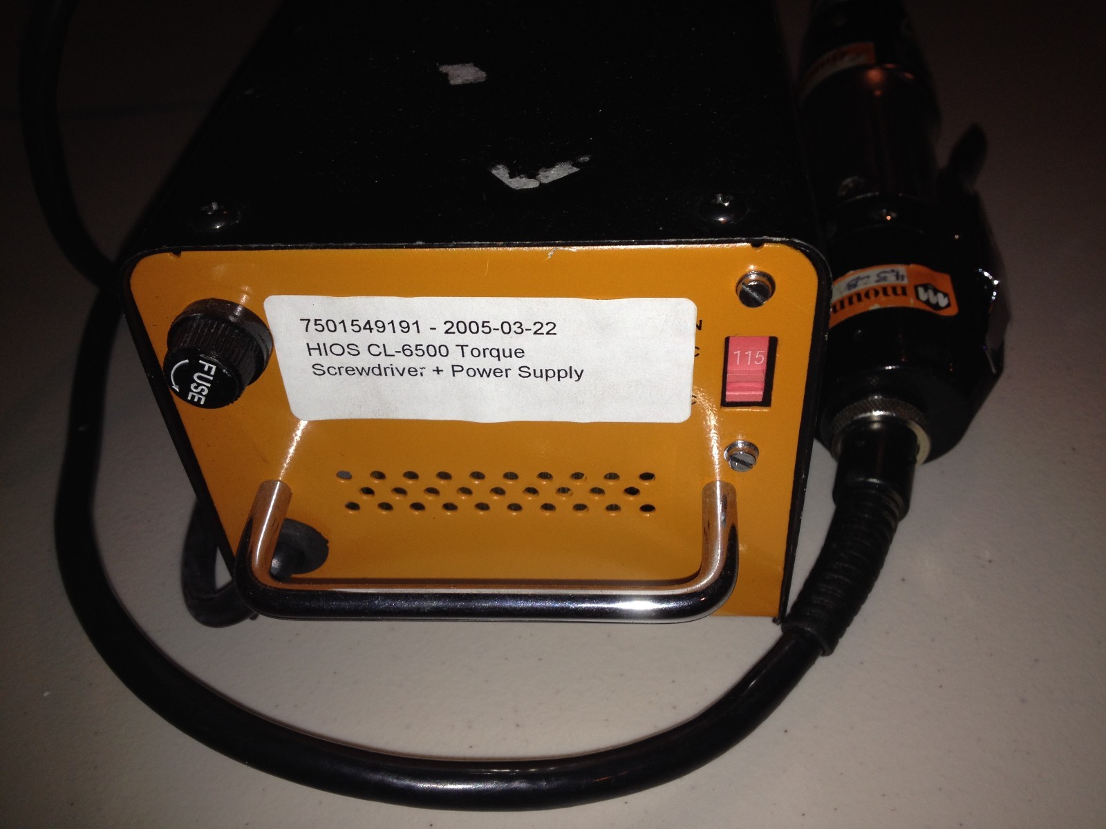 CL-6500 Lever Start DC Electric Torque Screwdriver 1/4" Hex, 2.6-14 lbf ...