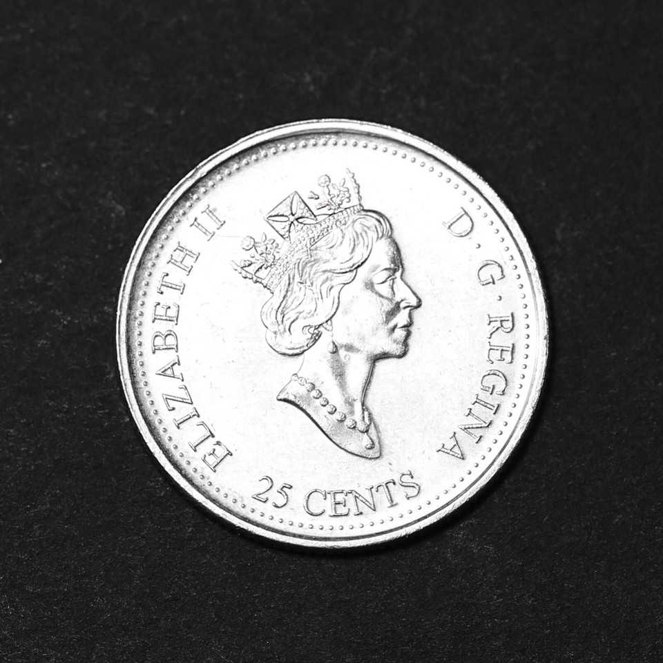 1999 Canada 25 Cents Canadian Coin, Commemorative issue, November Mule ...