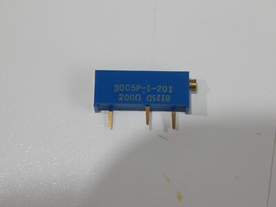 BOURNS 3005P-1-201 Trimmer 200 Ohm 10% 1W 20 Turn 2.54mm TRIM RESISTOR ...