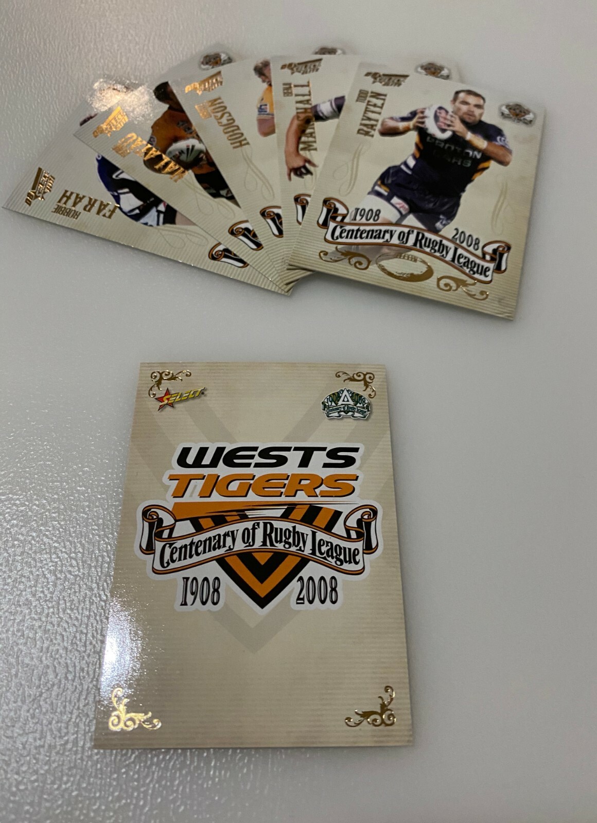 2008 Select Centenary of Rugby League Base Card Team Sets (6 Cards ...