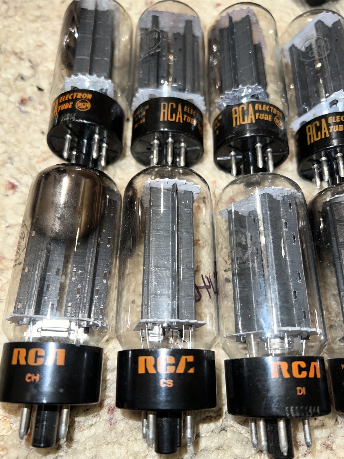 Pair (2) of Vintage RCA USA 5U4GB Vacuum Tubes - TV-7 Tested | eBay