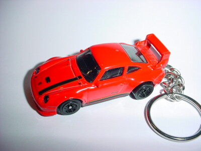 HOT 3D PORSCHE 993 GT2 CUSTOM KEYCHAIN keyring key RED classic TURBO ...