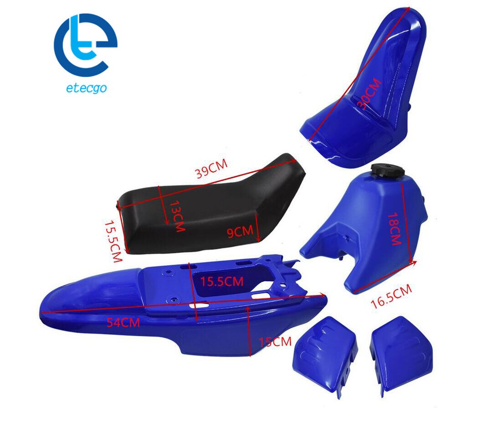 For Yamaha PW50 PY50 PW 50 NEW Plastic Fender Body Seat Gas Tank Kit ...