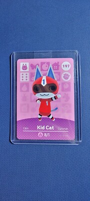 Kid Cat #197 Animal Crossing Amiibo Card Series 2 NEVER SCANNED | eBay