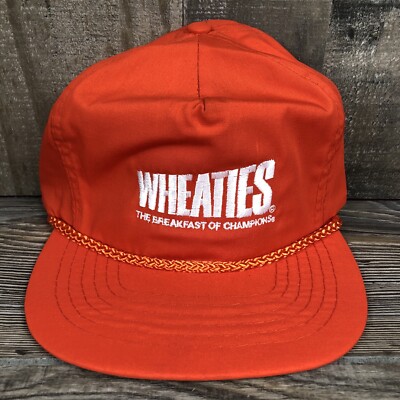 Vintage Wheaties The Breakfast of Champions Otto Orange Hat Cap | eBay