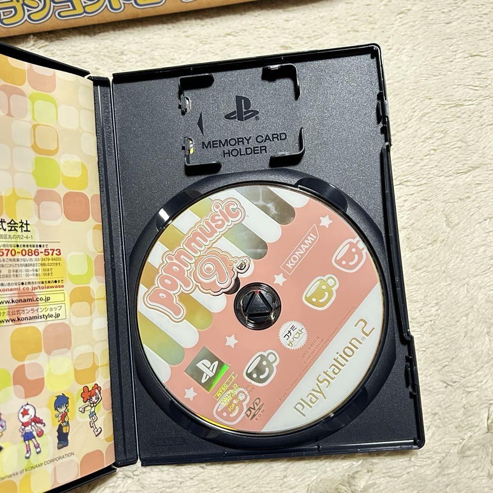 Pop'n Controller 2 & Pop'n Music 9 PlayStation 2 Konami Sony PS2 ...