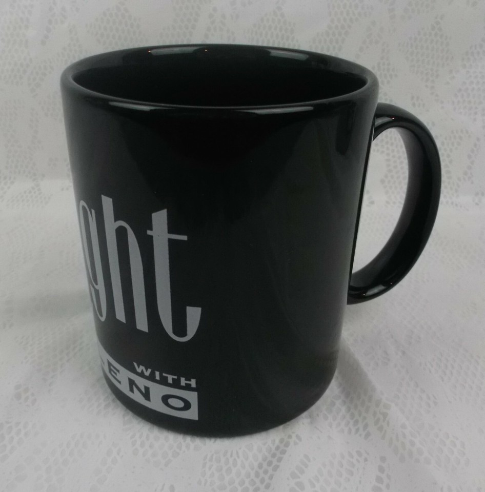 Jay Leno Mug Cup Tonight Show Souvenir Coffee Black White Late Night ...