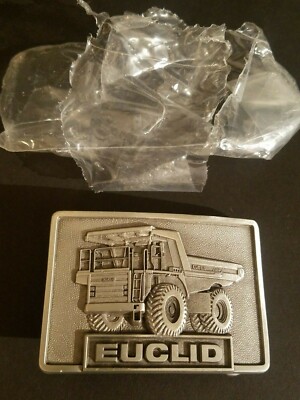 NEW Vintage EUCLID Heavy Metal Earthmovers Construction Belt Buckle | eBay