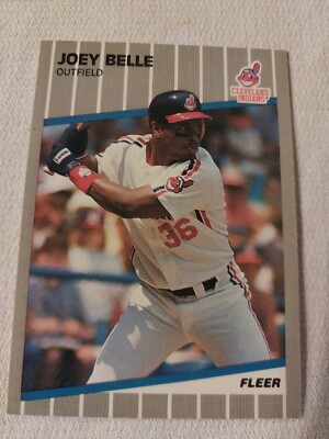 1989 ALBERT JOEY BELLE FLEER UPDATE BASEBALL ROOKIE CARD RC #U-25 ...