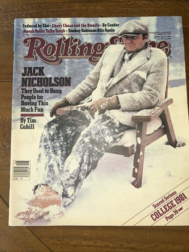 Rolling Stone Magazine Issue 341, April 16th, 1981 Jack Nicholson ...