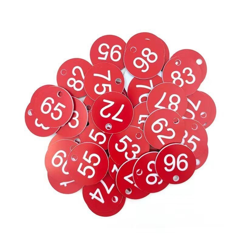 1-20/50/100 Engraved Number Discs Restaurant Table Tags Gym Locker Pub ...