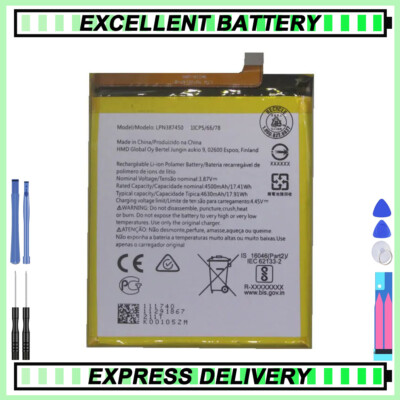 4630mAh LPN387450 Replacement Battery For Nokia XR20 N910 X20 TA-1362 ...