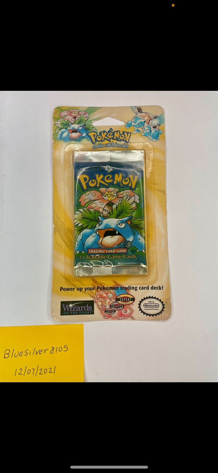 Pokemon 1999 Base Set 1st Edition Shadowless Booster Blister Pack ...