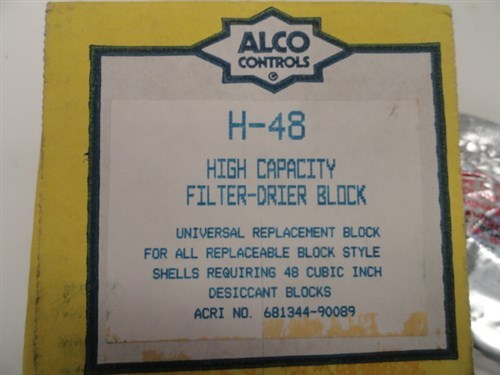 ALCO CONTROLS HIGH CAPACITY DRIER BLOCK H-48 | eBay