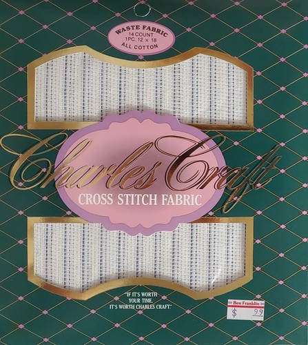 Charles Craft 14 count waste canvas for cross stitch, 12"x18" NEW | eBay