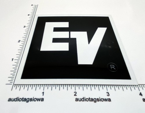 EV Electro-Voice Speaker Badge PAIR Emblem Square Aluminum EV-MTL2 | eBay