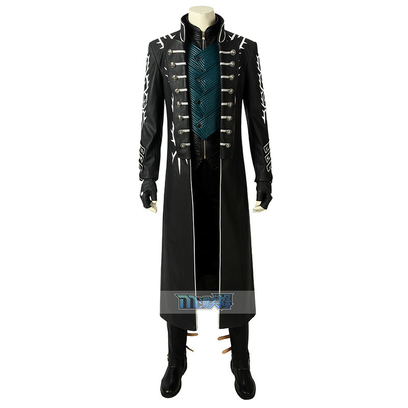 DMC5 Devil May Cry 5 Vergil Cosplay Costumes Windbreaker Vest Pants ...