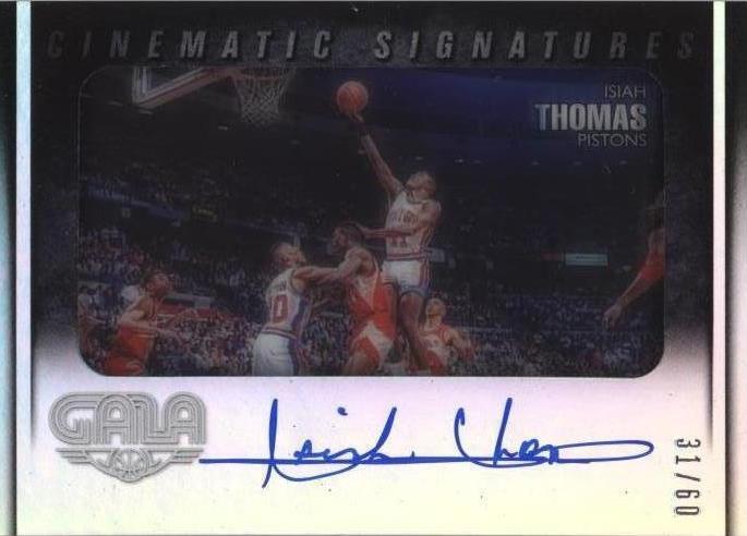 2014-15 Panini Gala - Cinematic Signatures Isiah Thomas #61 /60 (AU ...