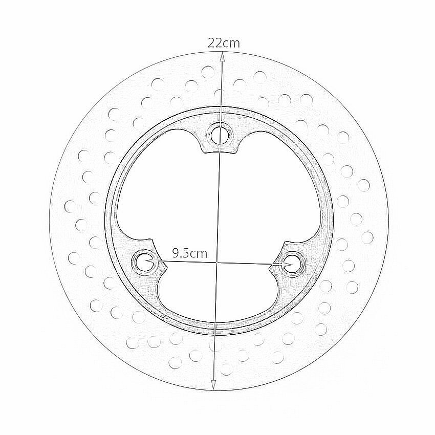 Rear Brake Disc for Honda CBR400 CBR250 CBR600 NS400 NS250 VT250 VFR400 ...