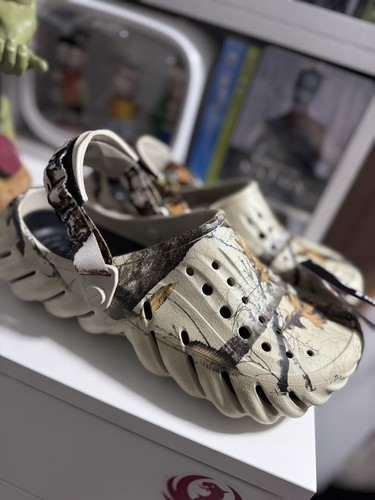 Crocs Echo Clog Realtree Edge Camo Bone White 208232-2Y2 Men's Size 8 ...