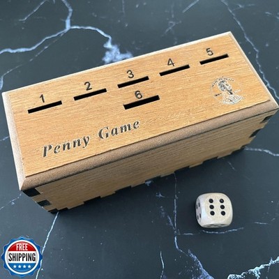CBLKUS Penny Game, Family Fun Board Game, Drop Game Wood Box for | eBay