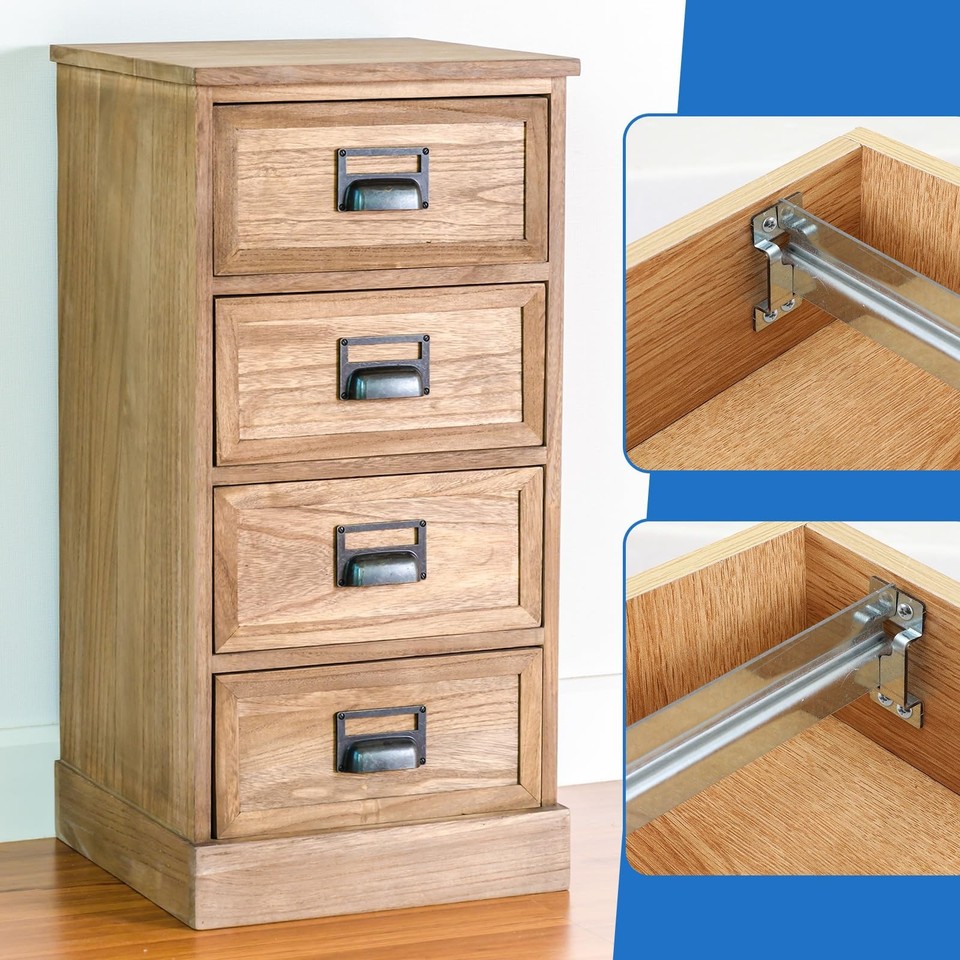 2 Pack Universal File Bars for Filing Cabinet Lateral Front to Back ...