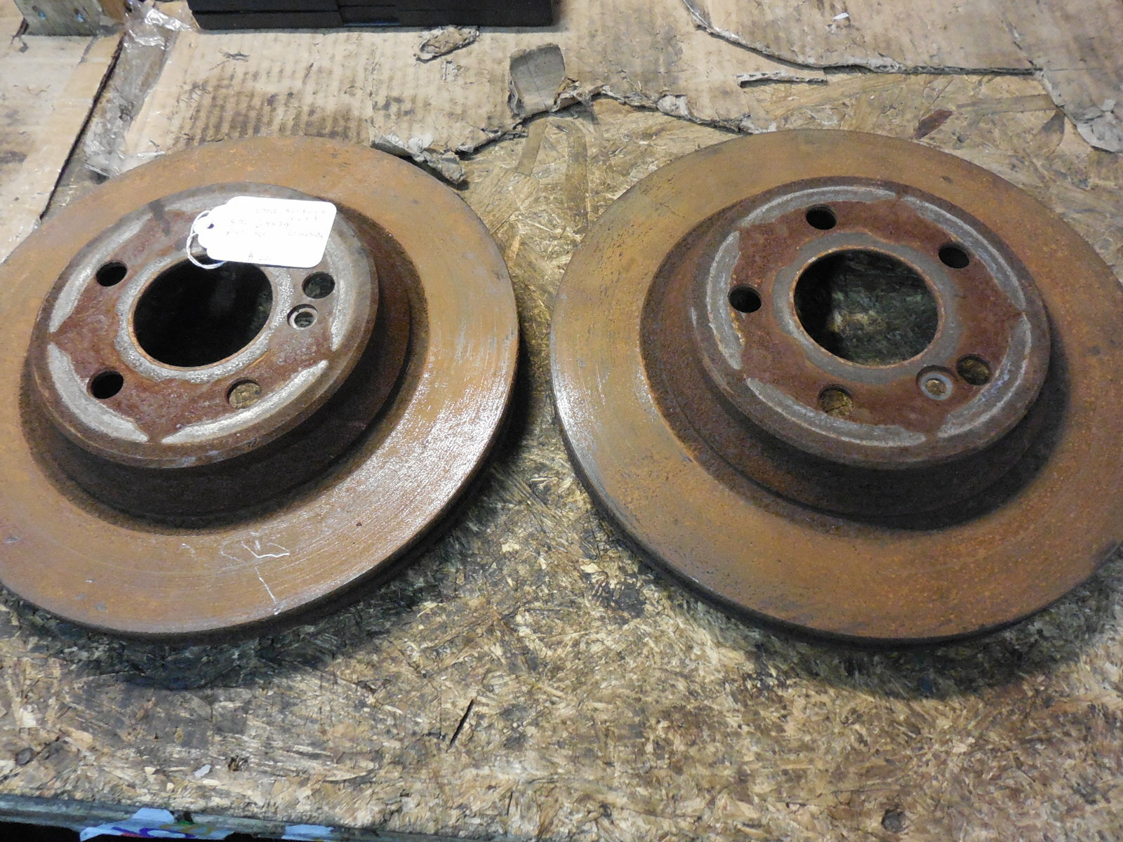 00-06 W220 Mercedes S Class 4Matic AWD Pair of Rear Brake Rotors ...