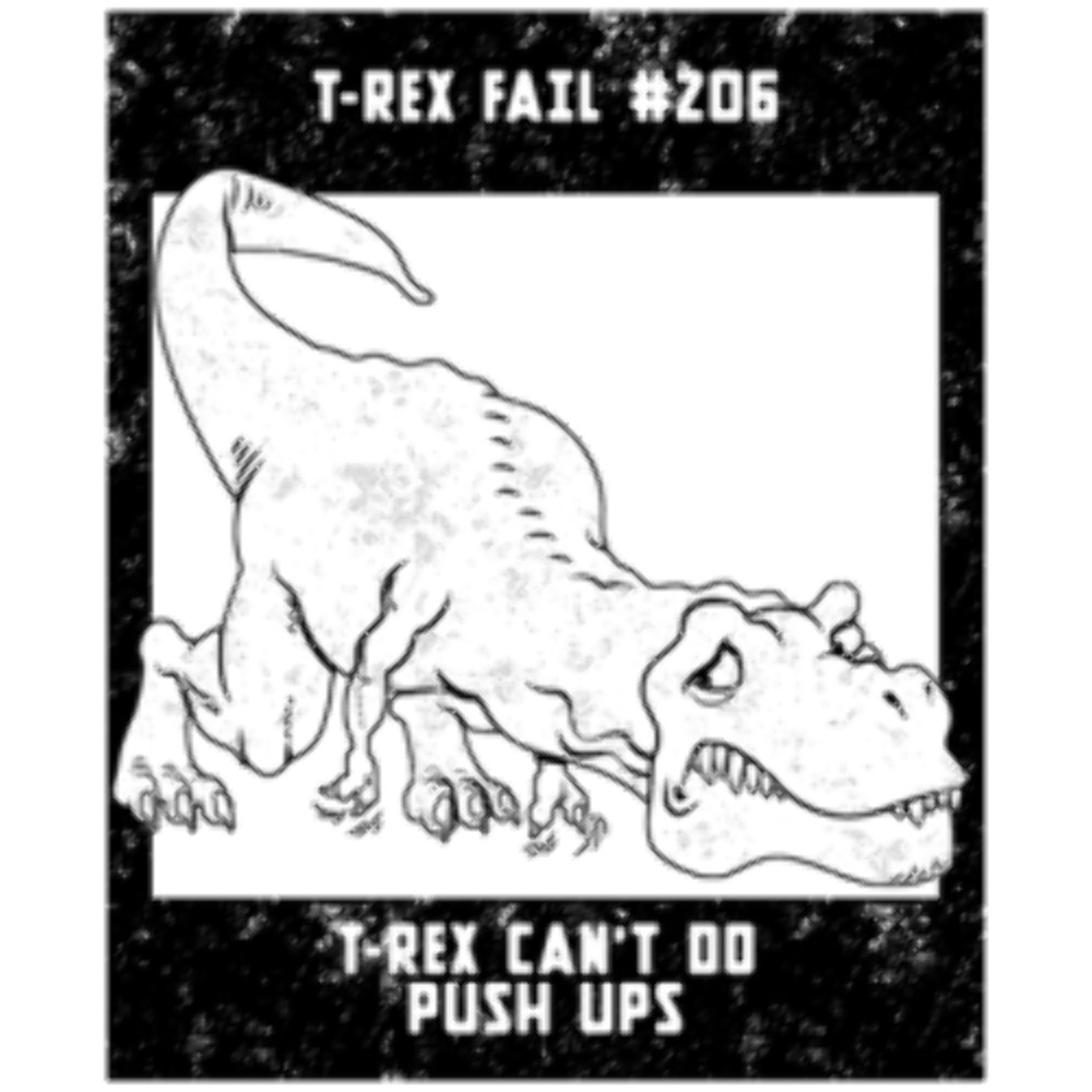 T Rex Trying To Do Push Ups