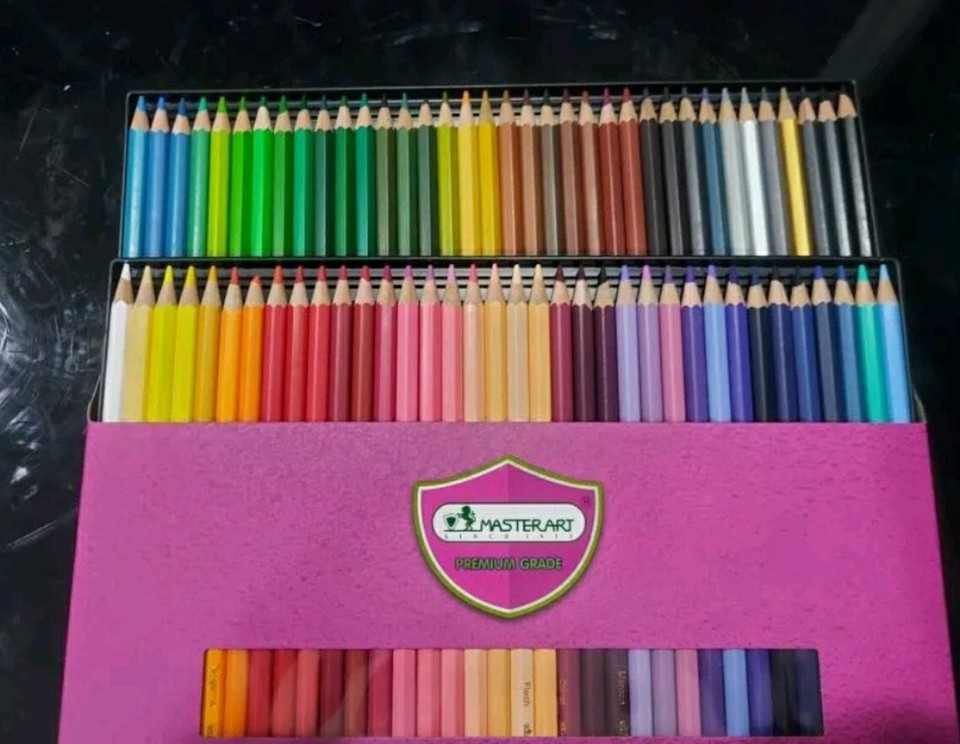 72 Colored Art Pencils Master Painting Set Drawing Colors Box Coloring ...