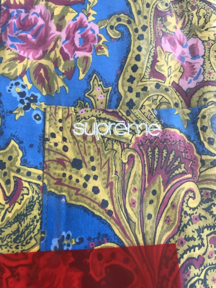 Supreme Fall/Winter 2017 Paisley L/S Polo Shirt Royal Size Medium Sold ...