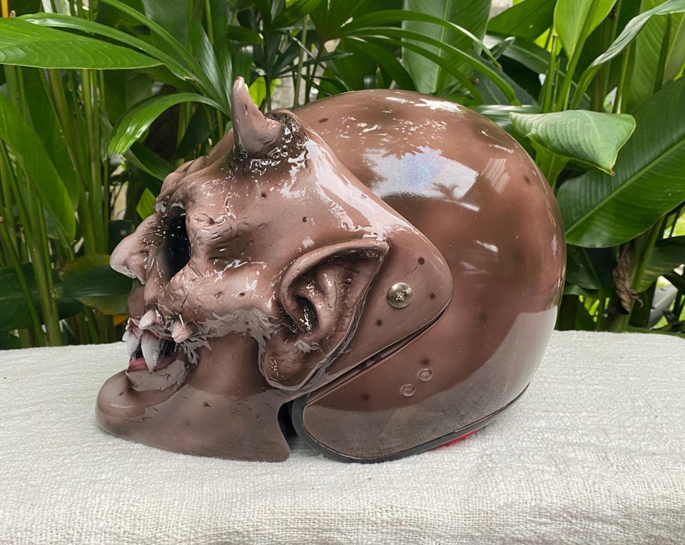 Ghost Rider Motorcycle Helmet Devil Custom Airbrush Skull 3D Helmet | eBay