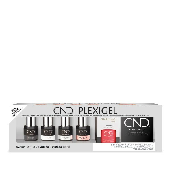 CND PLEXIGEL System Kit - Bonder, Shaper, Builder, Top Coat, Future Forms | eBay